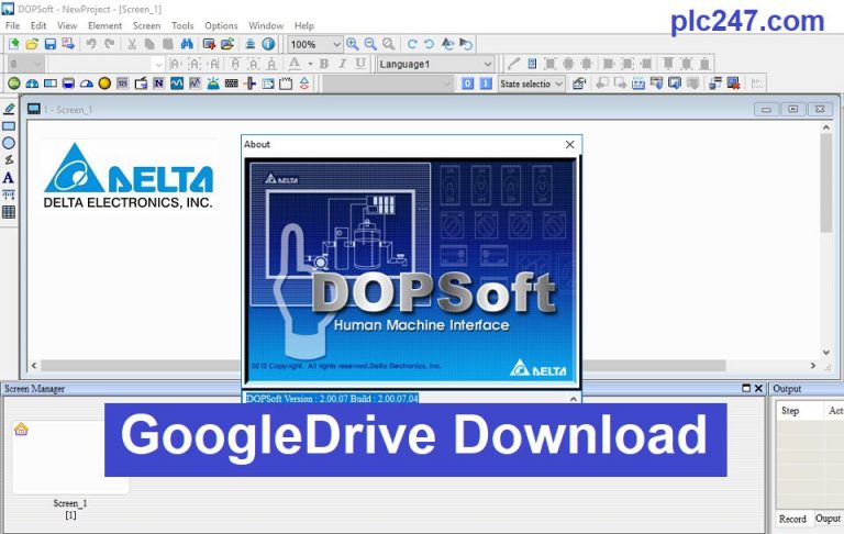 [Download] DOPSoft V2.00.07 DELTA HMI Software (GoogleDrive) - plc247.com