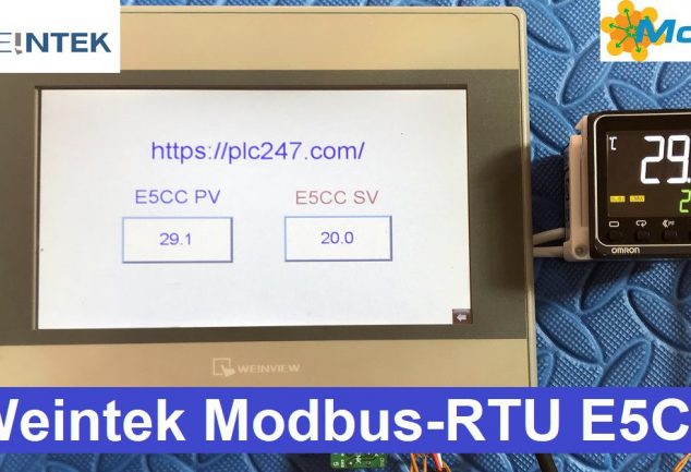 Schneider ATV312 "Modbus RTU" Weintek MT8071iE Tutorial - plc247.com