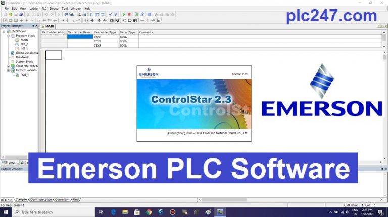 [Download] ControlStar EMERSON PLC Programming Software - plc247.com