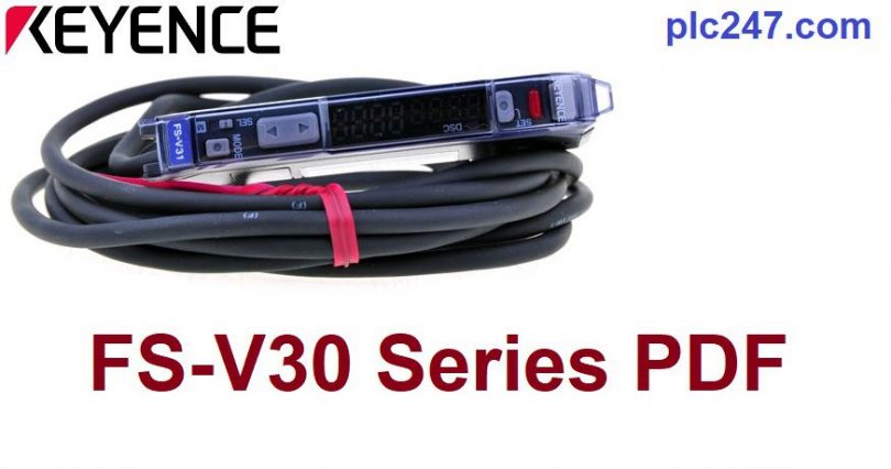 Keyence FS-V30 Series Manual PDF - plc247.com