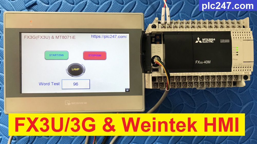 [Tutorial] FX3U/FX3G & Weintek MT8071iE Connection - plc247.com