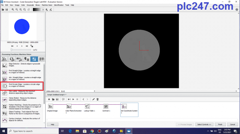 [LabView] Circle Detection - plc247.com