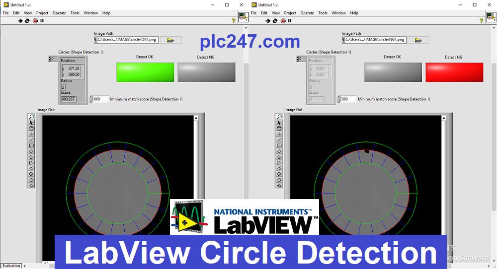 [LabView] Circle Detection - plc247.com