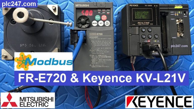 [Tutorial] Keyence KV-L21V & FR-E720 VFD "Modbus RTU" - plc247.com