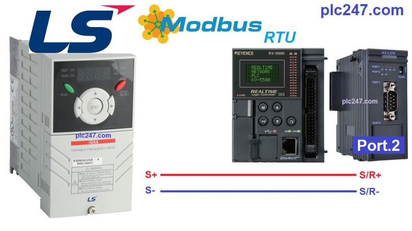 PLC Keyence "Modbus RTU" LS iG5A VFD Tutorial - plc247.com