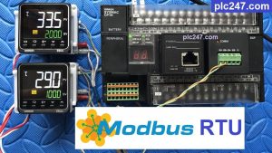 PLC Omron "Modbus RTU" Omron E5CC Tutorial - plc247.com