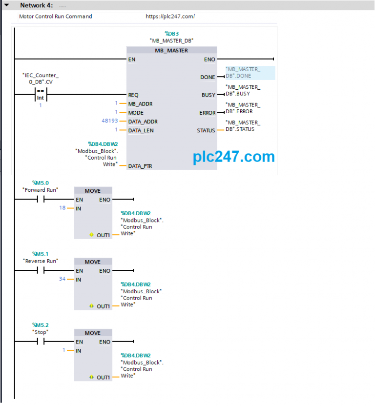 Siemens S7-1200 "Modbus RTU" DELTA VFD M Tutorial - plc247.com