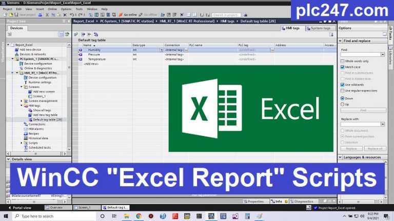 [Share Code] WinCC Professional Excel Report - plc247.com