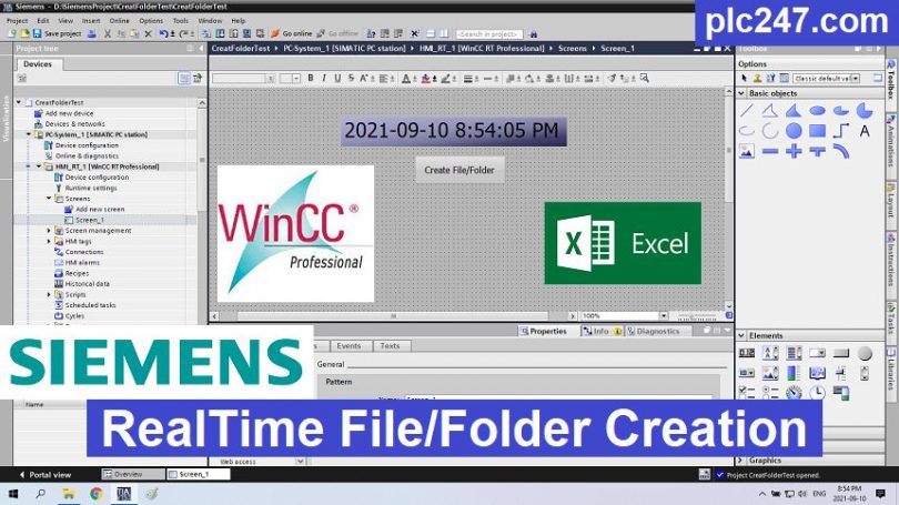 [Share Code] WinCC RealTime File/Folder Creation - plc247.com