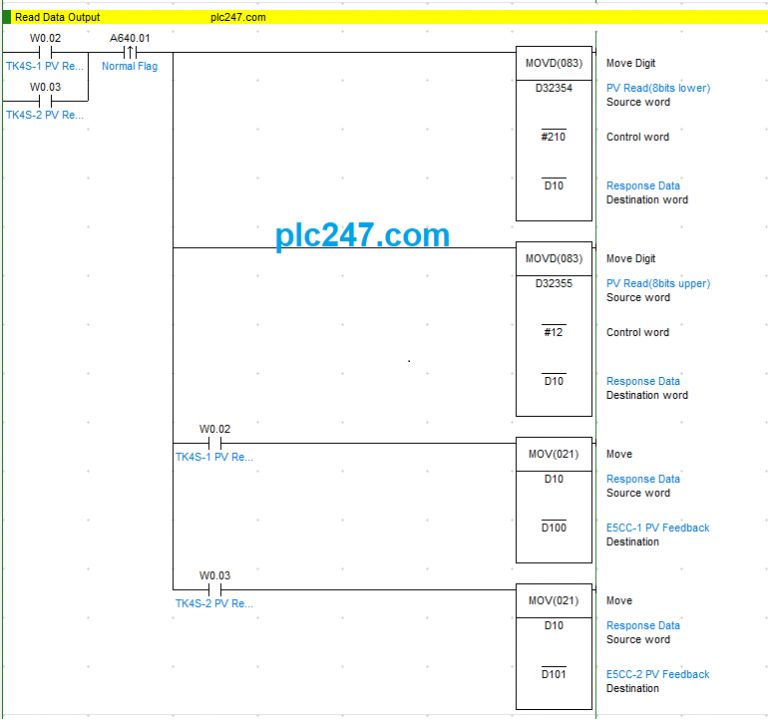 PLC Omron "Modbus RTU" Autonics TK4S Tutorial - plc247.com