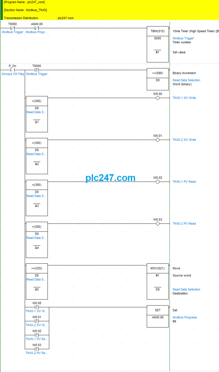 PLC Omron "Modbus RTU" Autonics TK4S Tutorial - plc247.com