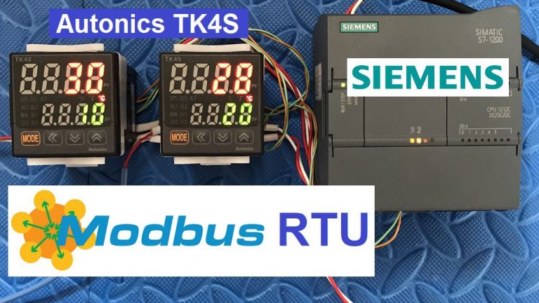 Siemens S7-1200 "Modbus RTU" TK4S Autonics Tutorial - plc247.com