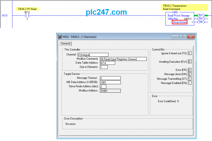 MicroLogix 1100 “Modbus RTU” Autonics TK4S Tutorial - plc247.com