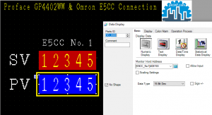HMI Proface "Modbus RTU" Omron E5CC Tutorial - plc247.com