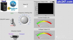 LabView "Modbus RTU" INVT GD20 VFD Tutorial - plc247.com