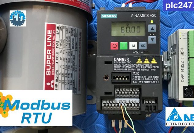 Siemens S7 1200 "Modbus RTU" Danfoss FC51 Tutorial - plc247.com