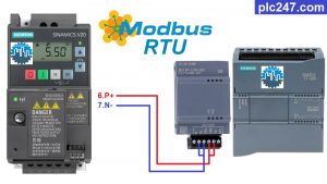 Siemens S7 1200 "Modbus RTU" Siemens Sinamics V20 Tutorial - plc247.com