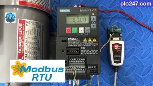 Sinamics V20 "Modbus RTU" via Modbus Poll - plc247.com