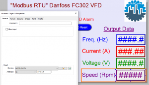Weintek MT8071iE "Modbus RTU" Danfoss FC302 Tutorial - plc247.com