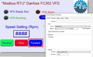 Weintek MT8071iE "Modbus RTU" Danfoss FC302 Tutorial - plc247.com