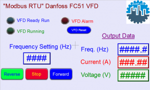 Weintek MT8071iE "Modbus RTU" Danfoss FC51 Tutorial - plc247.com