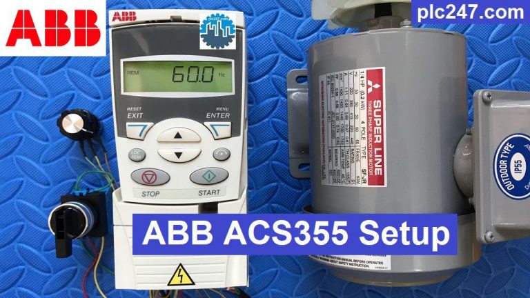 [Tutorial] ABB ACS355 VFD Setting - plc247.com
