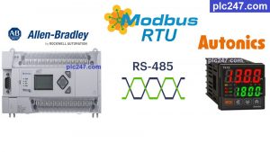 MicroLogix 1400 "Modbus RTU" Autonics TK4S Tutorial - plc247.com