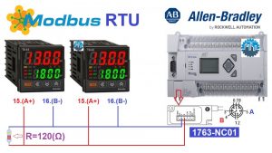 MicroLogix 1400 "Modbus RTU" Autonics TK4S Tutorial - plc247.com
