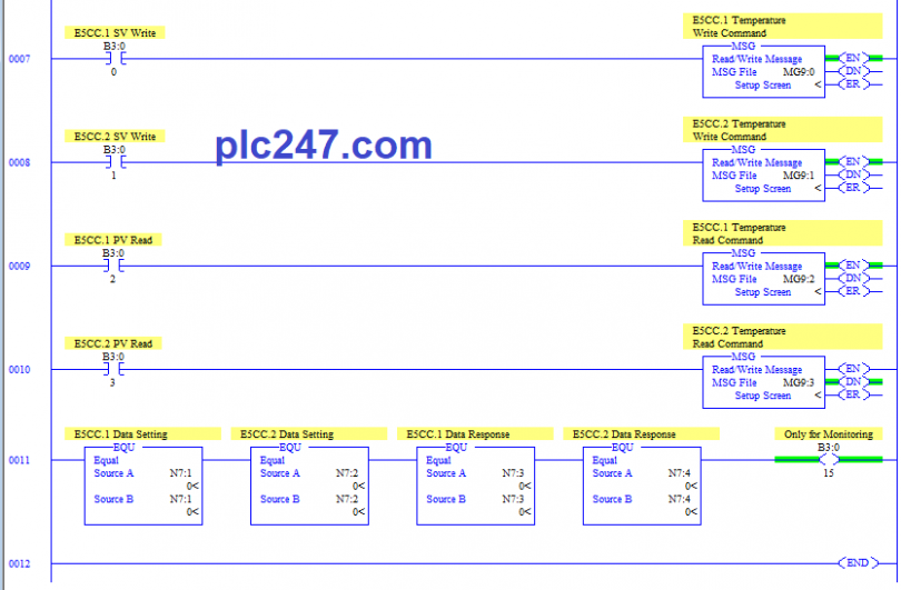MicroLogix 1400 "Modbus RTU" Omron E5CC Tutorial - plc247.com