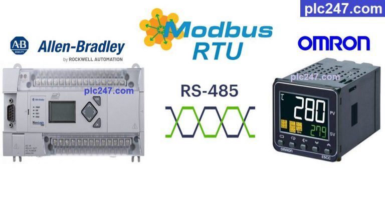 MicroLogix 1400 "Modbus RTU" Omron E5CC Tutorial - plc247.com