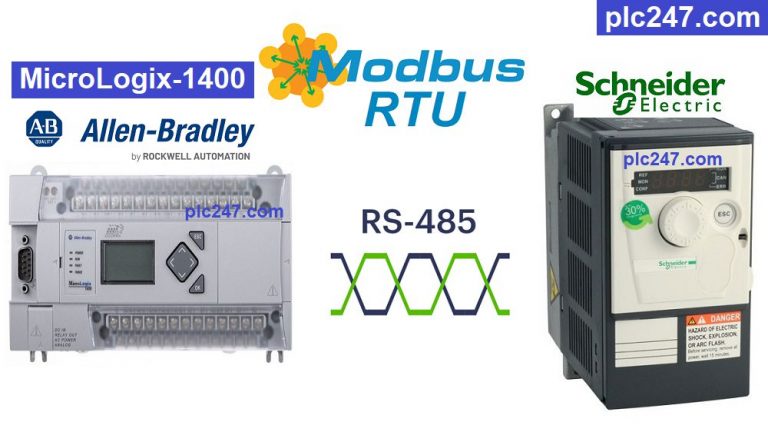 MicroLogix 1400 "Modbus RTU" Schneider ATV312 Tutorial - plc247.com