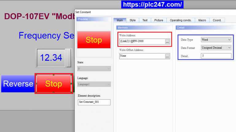 Delta HMI "Modbus RTU" INVT GD20 Inverter Tutorial - plc247.com