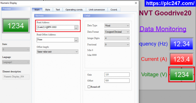 Delta HMI "Modbus RTU" INVT GD20 Inverter Tutorial - plc247.com