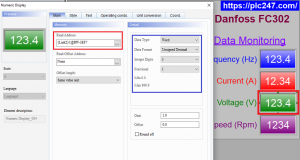 Delta HMI "Modbus RTU" Danfoss FC302 Tutorial - plc247.com