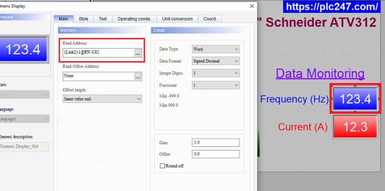 Delta HMI "Modbus RTU" Schneider ATV312 Tutorial - plc247.com