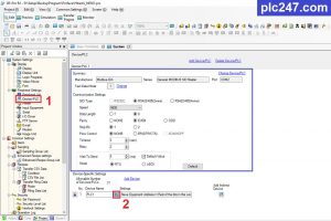 Proface HMI "Modbus RTU" Hitachi NE-S1 Tutorial - plc247.com
