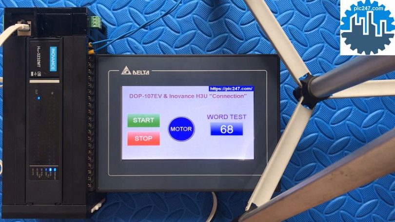 HMI Delta & Inovance H3U "Communication" Tutorial - plc247.com
