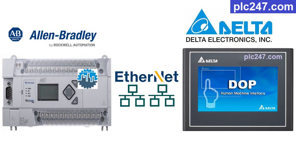 Delta HMI & MicroLogix 1400 PLC "Communication" Tutorial - plc247.com