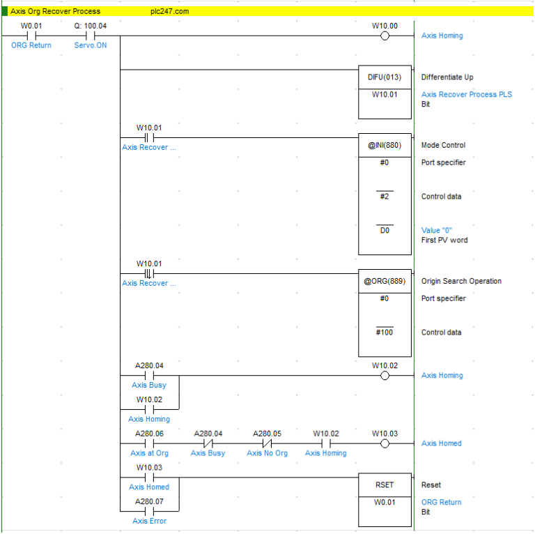 PLC Omron "Servo Control" Panasonic Minas A6 Tutorial - plc247.com