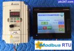 Mitsubishi HMI "Modbus RTU" Delta VFD-M Tutorial - plc247.com