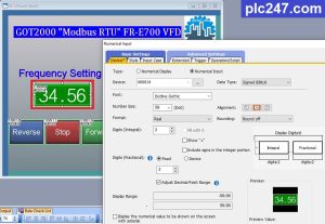 Mitsubishi HMI "Modbus RTU" FR-E720 Inverter Tutorial - plc247.com