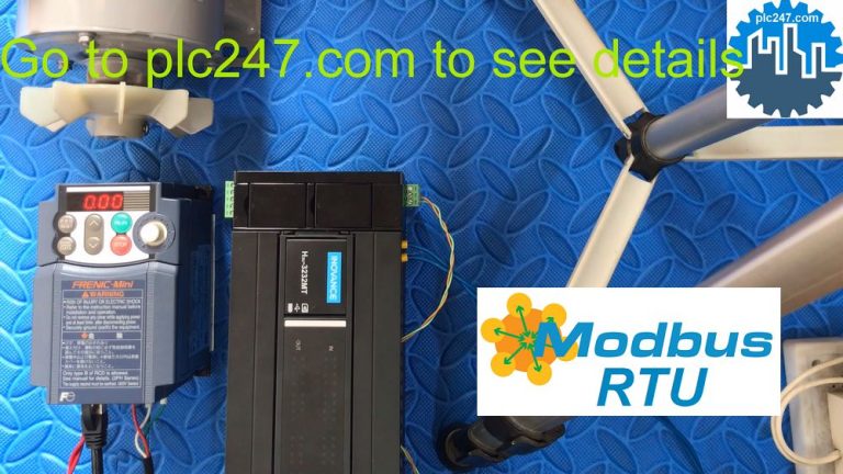 PLC Inovance "Modbus RTU" Fuji Frenic Tutorial - plc247.com