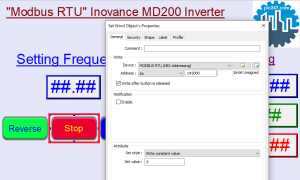 HMI Weintek "Modbus RTU" Inovance MD200 Tutorial - plc247.com