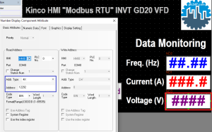 HMI Kinco "Modbus RTU" INVT GD20 Tutorial - plc247.com