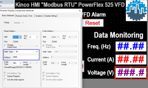 HMI Kinco "Modbus RTU" PowerFlex 525 Tutorial - plc247.com