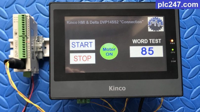 Kinco HMI & Delta PLC "RS232 Communication" Tutorial - plc247.com