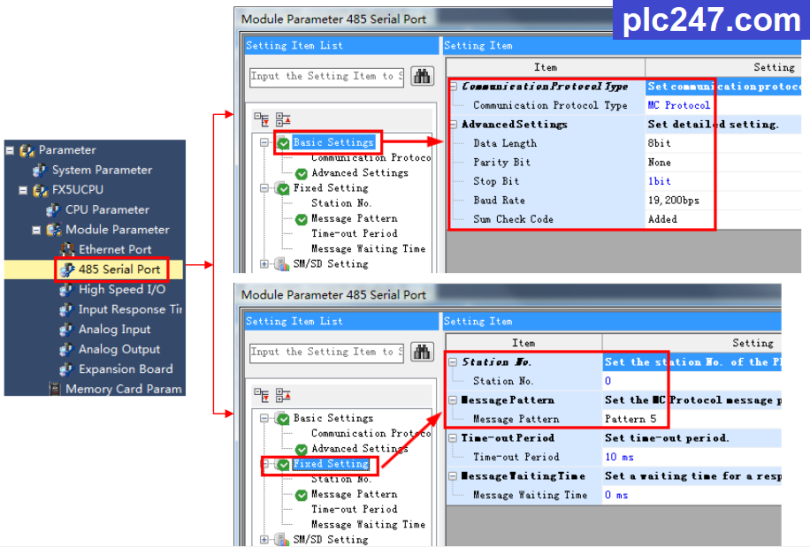Kinco HMI & Mitsubishi FX5U "Communication" Tutorial - plc247.com