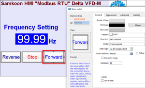 Samkoon HMI "Modbus RTU" Delta VFD-M Tutorial - plc247.com