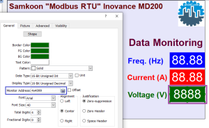 Samkoon HMI "Modbus RTU" Inovance MD200 Tutorial - plc247.com