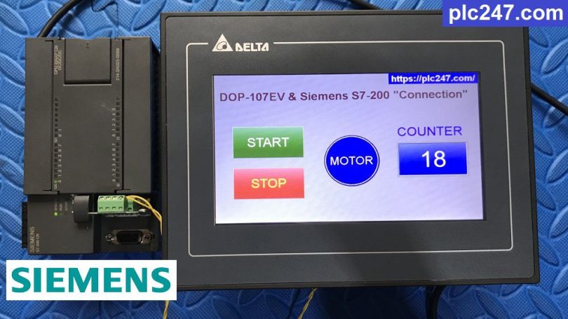 Delta HMI & Siemens S7-200 "Communication" Tutorial - plc247.com